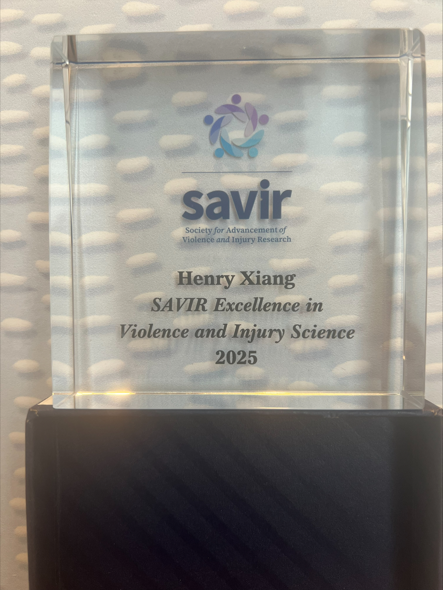 Dr. Henry Xiang Receives the 2025 SAVIR Excellence in Violence and Injury Prevention Science ...